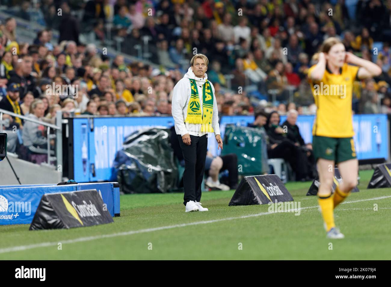 SYDNEY, AUSTRALIA - SEPTEMBER 6: Coach Tony Gustavsson of Australia ...