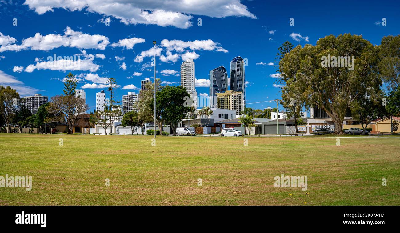 Gold Coast, Queensland, Australia - Surfers Paradise skyline as seen ...