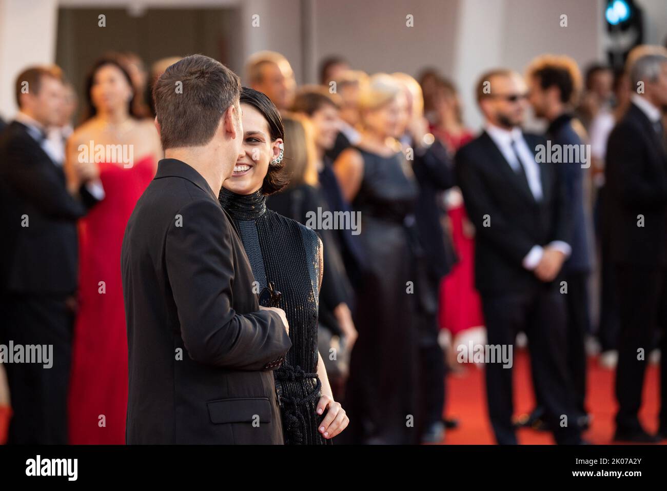 Sara Serraiocco (L) and Maurilio Mangano attend the "Il Signore Delle ...
