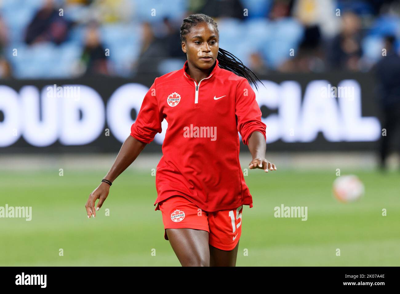 SYDNEY, AUSTRALIA - SEPTEMBER 6: Nichelle Prince of Canada practicing ...