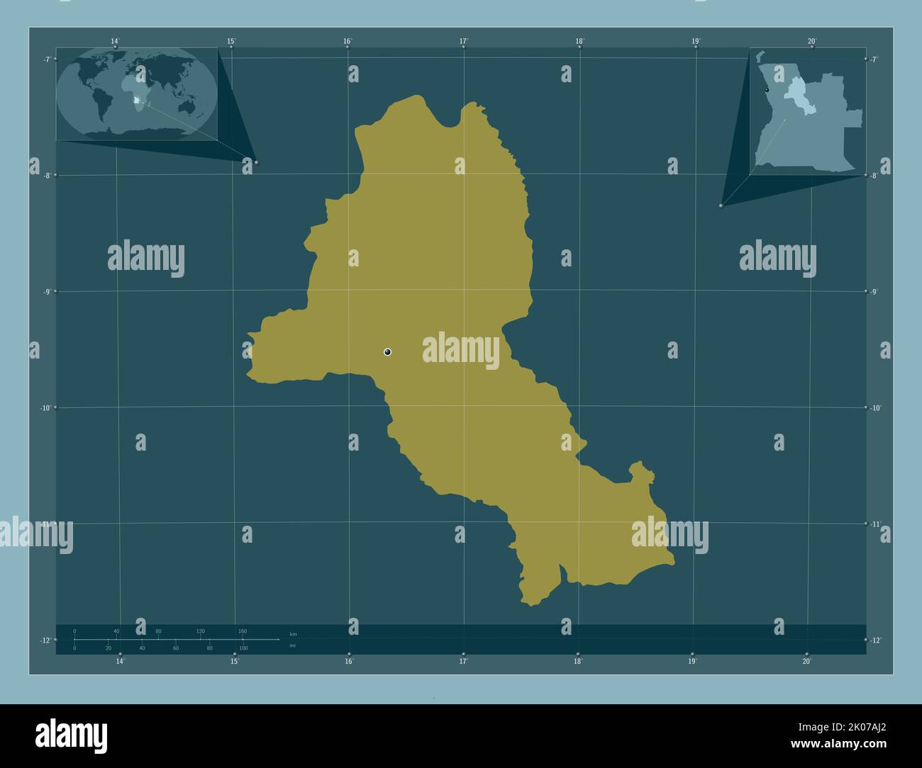 Malanje map hi-res stock photography and images - Alamy