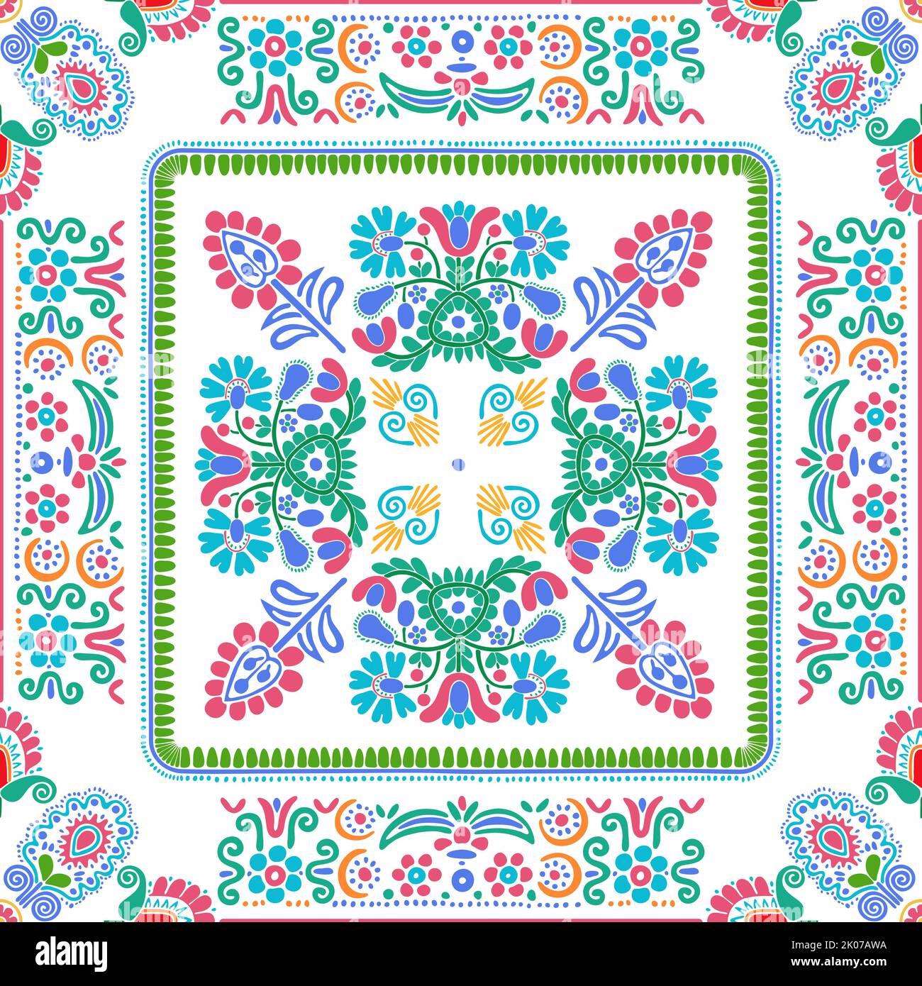 Seamless pattern hungarian traditional hi-res stock photography and ...