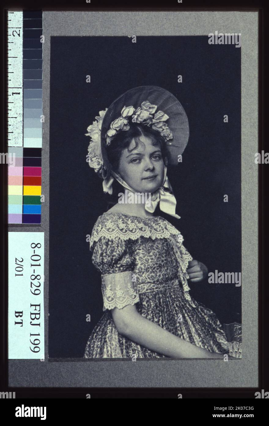 Woman wearing a bonnet, c1900 Stock Photo - Alamy