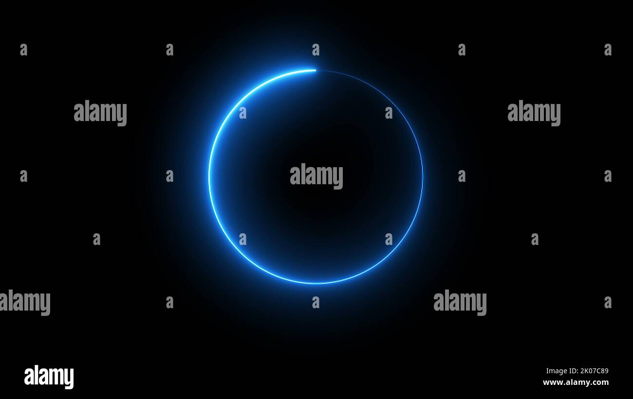 Modern glowing preloader and progress loading circle bar, 3d render ...