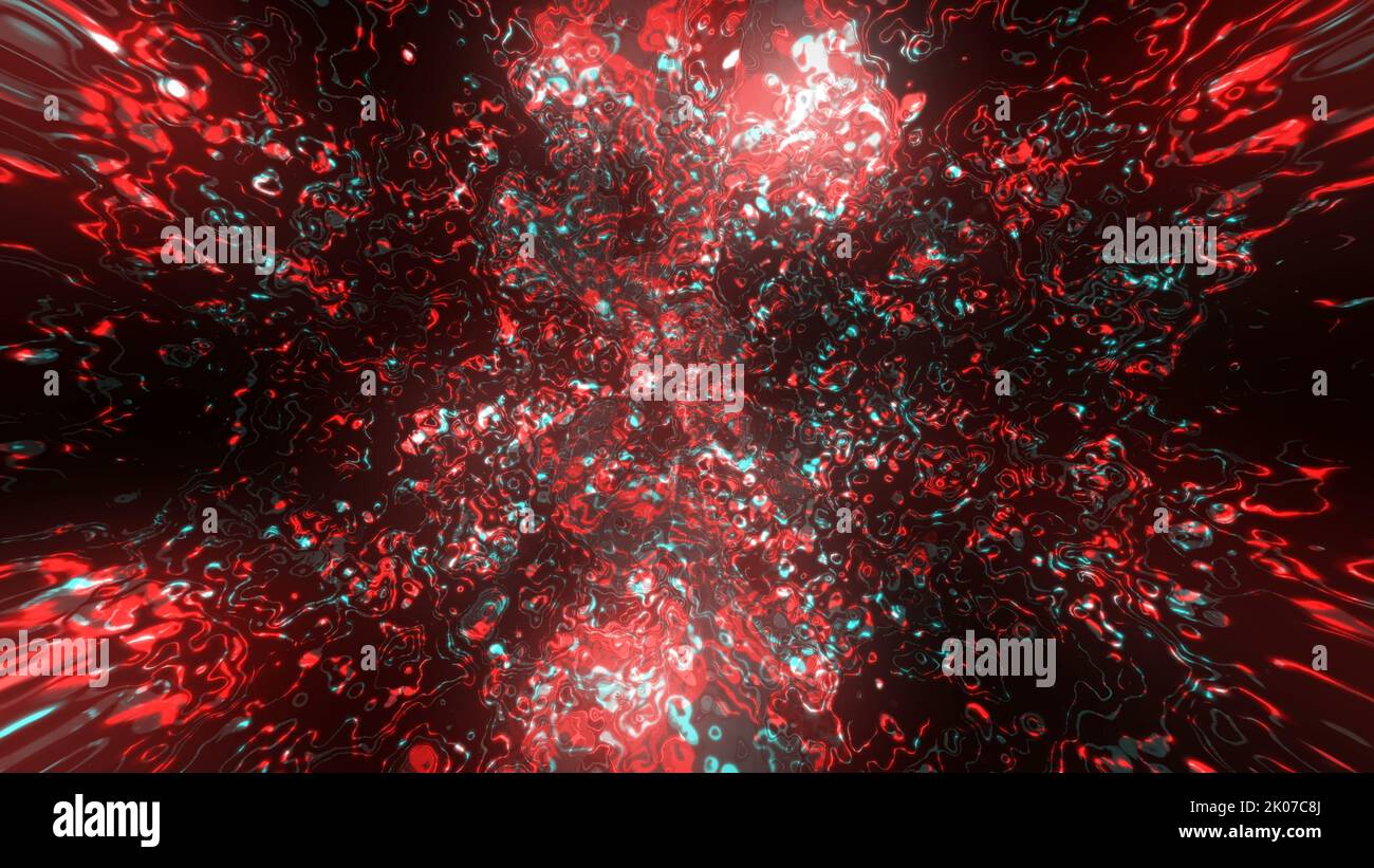 Glow light with decorative chromatic aberration, computer generated ...