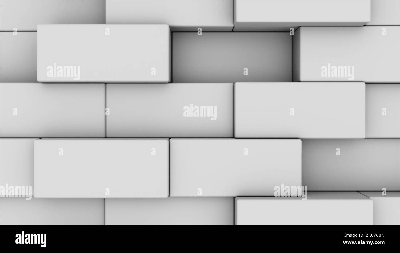 Abstract rectangle geometric surface, bricks imitation, modern computer ...