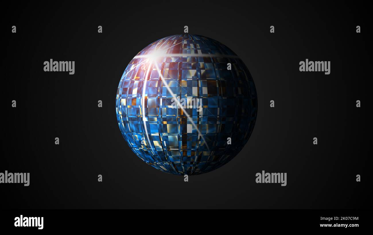 Sphere with visual wave oil surface, modern abstract 3d rendering backdrop Stock Photo - Alamy