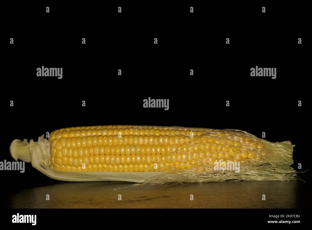Corn (Zea mays), corn corn cob with husk and corn beard, food ...