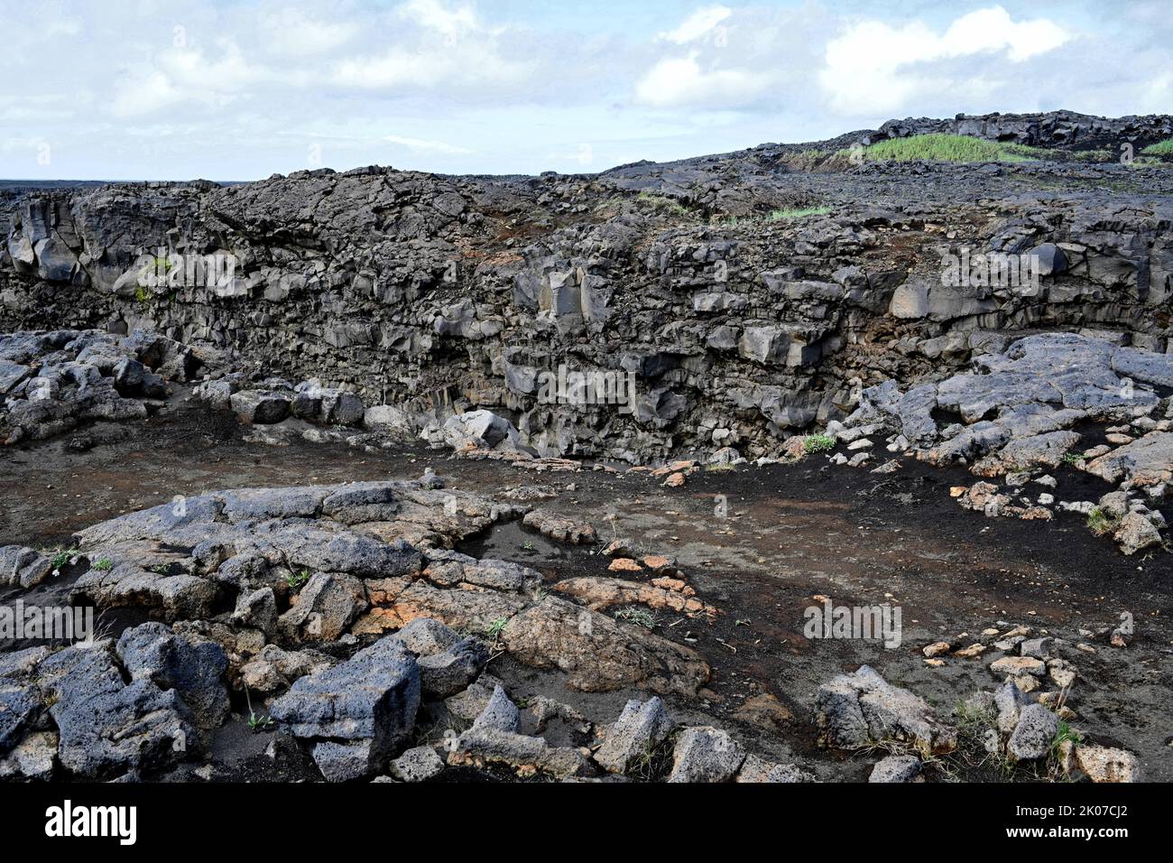 Rift between the Eurasian and North American continental plates, in the ...