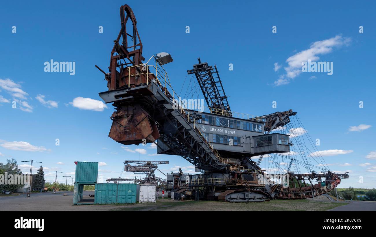 Lignite excavator Mosquito, built in 1941, Ferropolis open-air museum ...