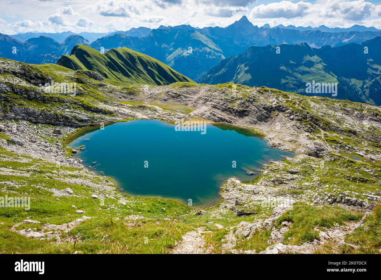 Laufbichelsee, Allgaeu Alps, Allgaeu, Bavaria, Germany Stock Photo - Alamy