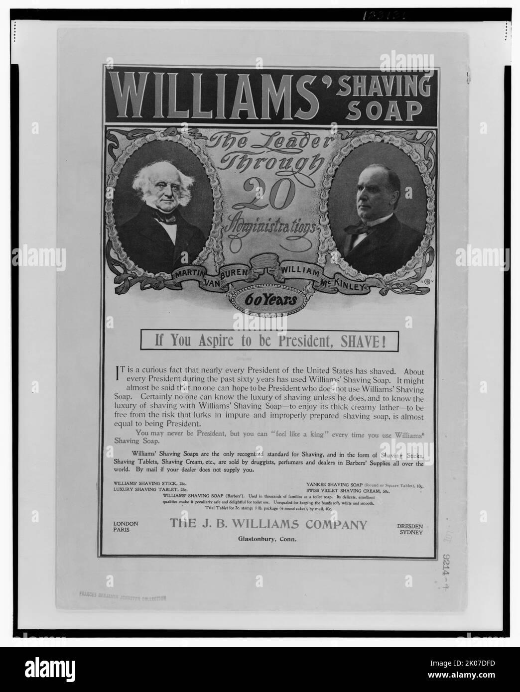 Williams' shaving soap: The leader through 20 administrations, 1901 ...