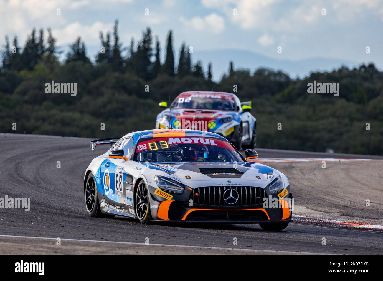 88 DROUET Thomas, EVRARD Paul, AKKODIS ASP Team, Mercedes AMG GT4, action during the 5th round ...
