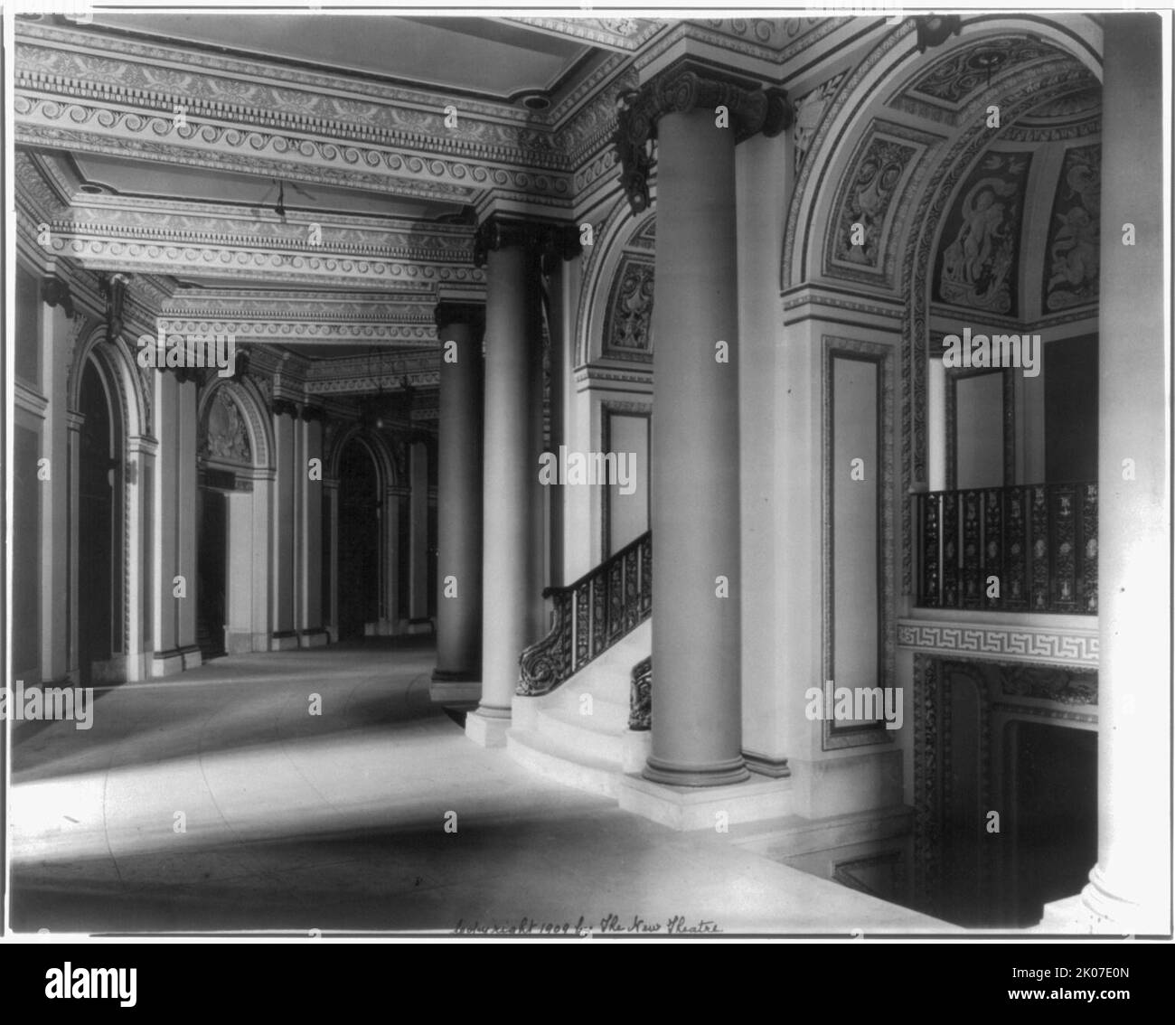 The New Theatre, N.Y.C.: Main corridor, c1909 Oct. 15 Stock Photo - Alamy