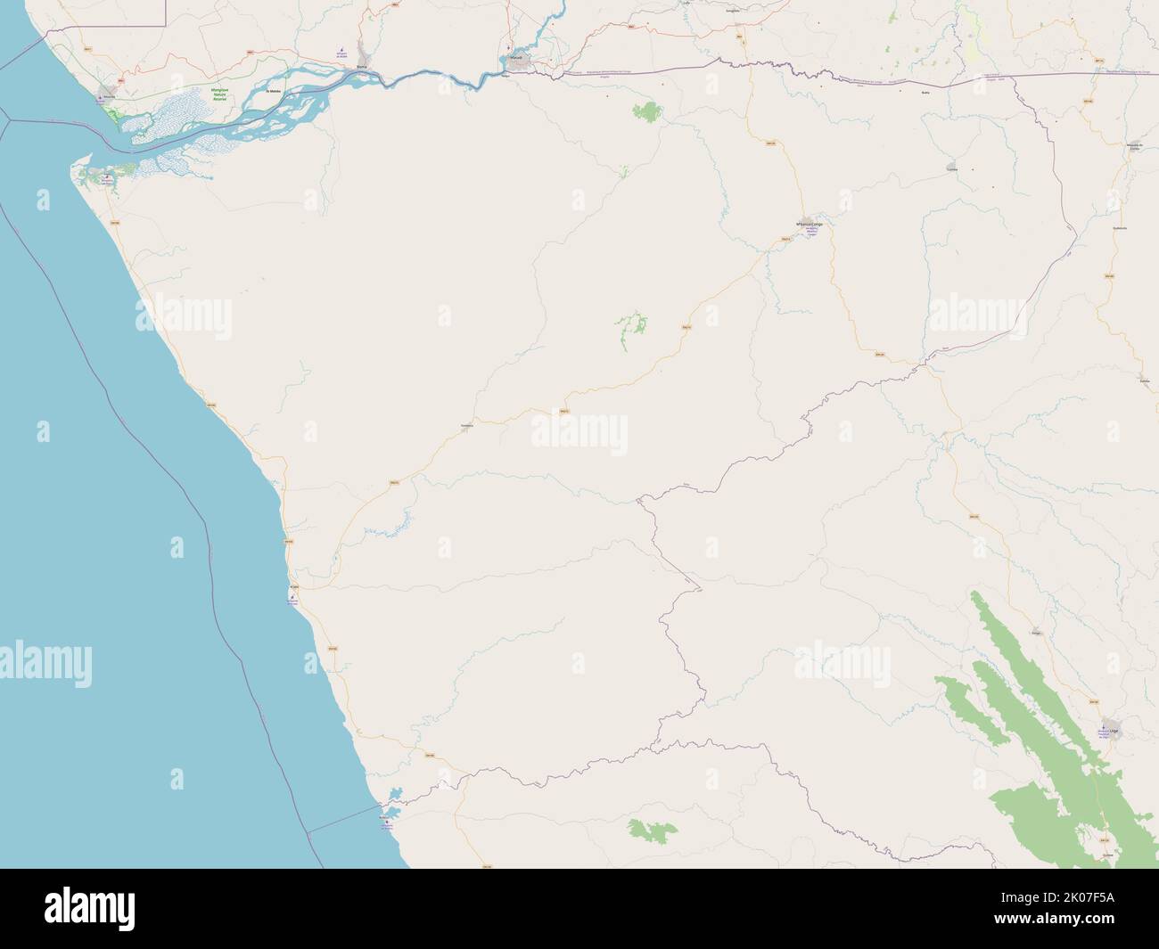 Angola zaire border map hi-res stock photography and images - Alamy