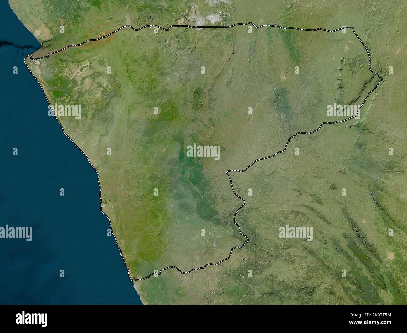 Zaire, province of Angola. Low resolution satellite map Stock Photo - Alamy