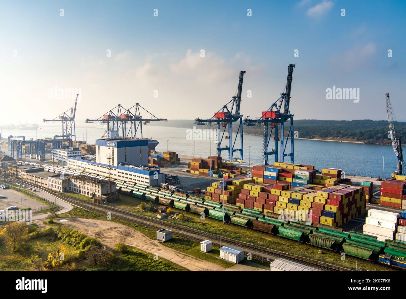 KLAIPEDA, LITHUANIA - NOVEMBER 2021: Klaipedos Smelte, a thrusting ...