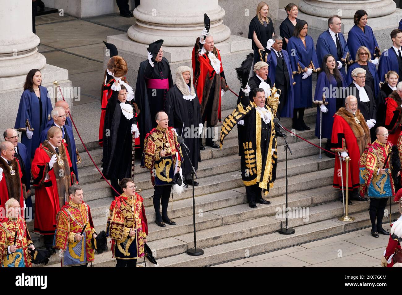 The Proclamation of Accession of King Charles III at the Royal Exchange ...