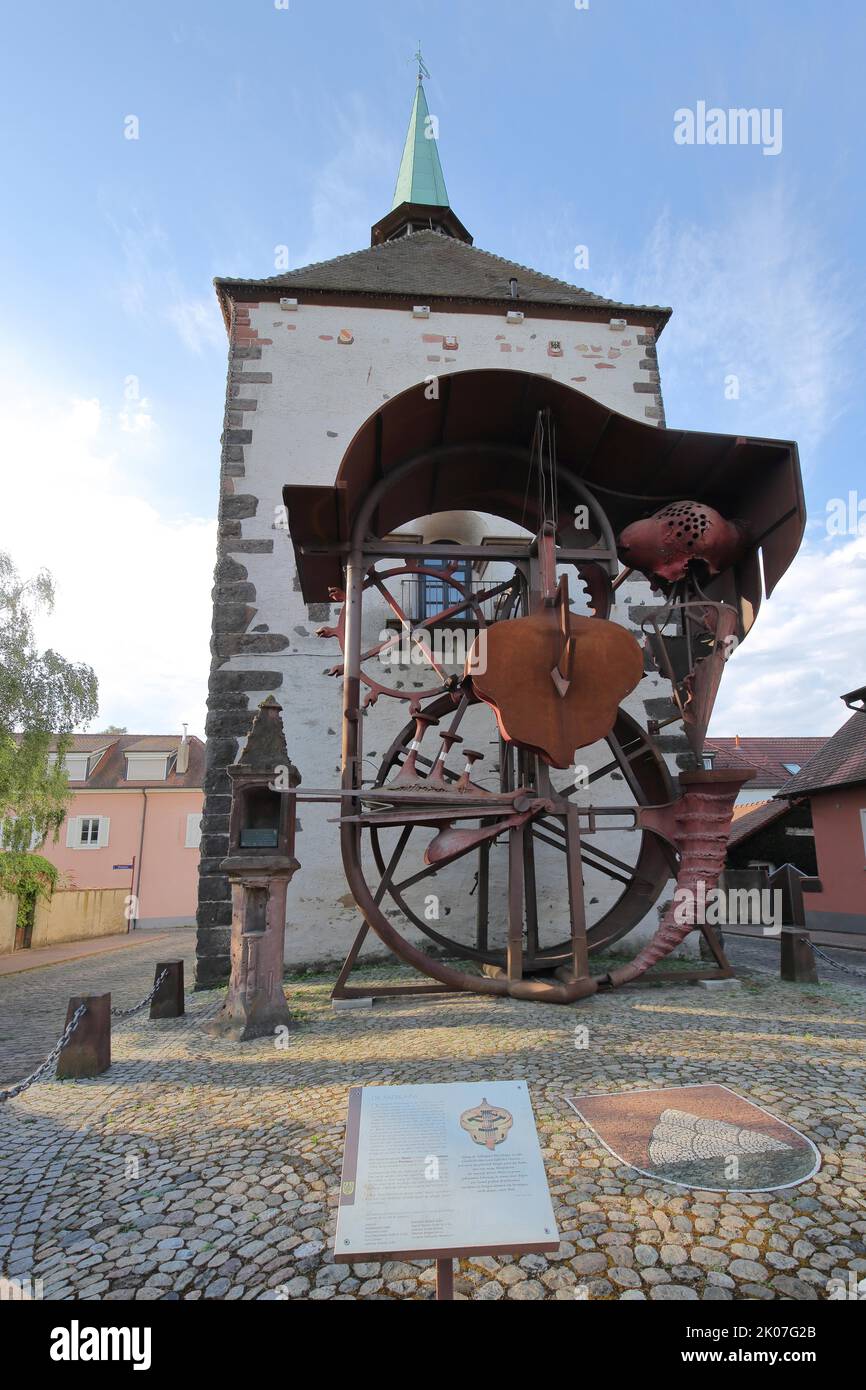 Sculpture Wheel Stage by Helmut Lutz 2013 at the Hagenbachturm on the ...