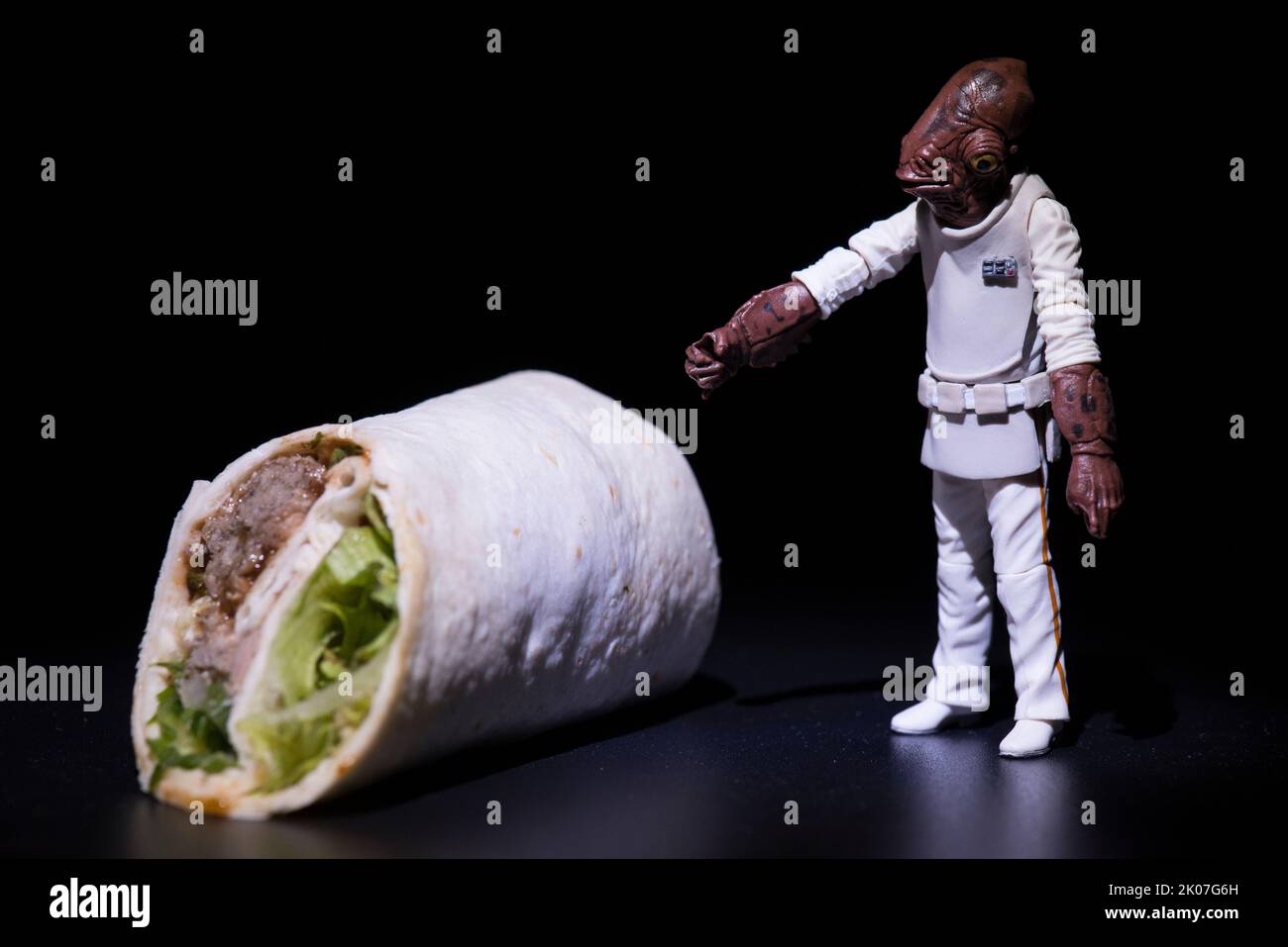 Admiral Ackbar "It's a wrap" pun Stock Photo - Alamy