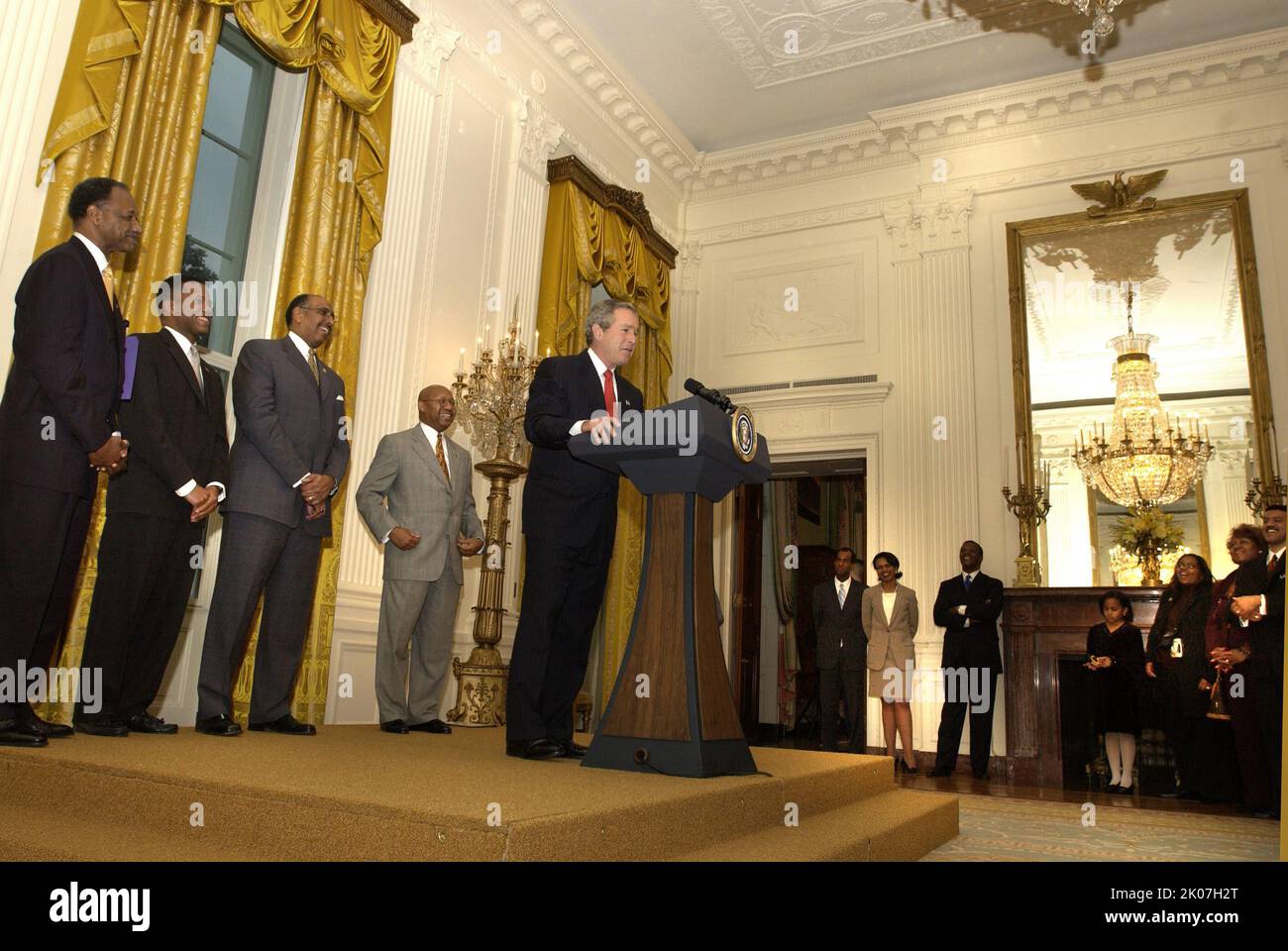 White House event, led by President George W. Bush, honoring Black ...