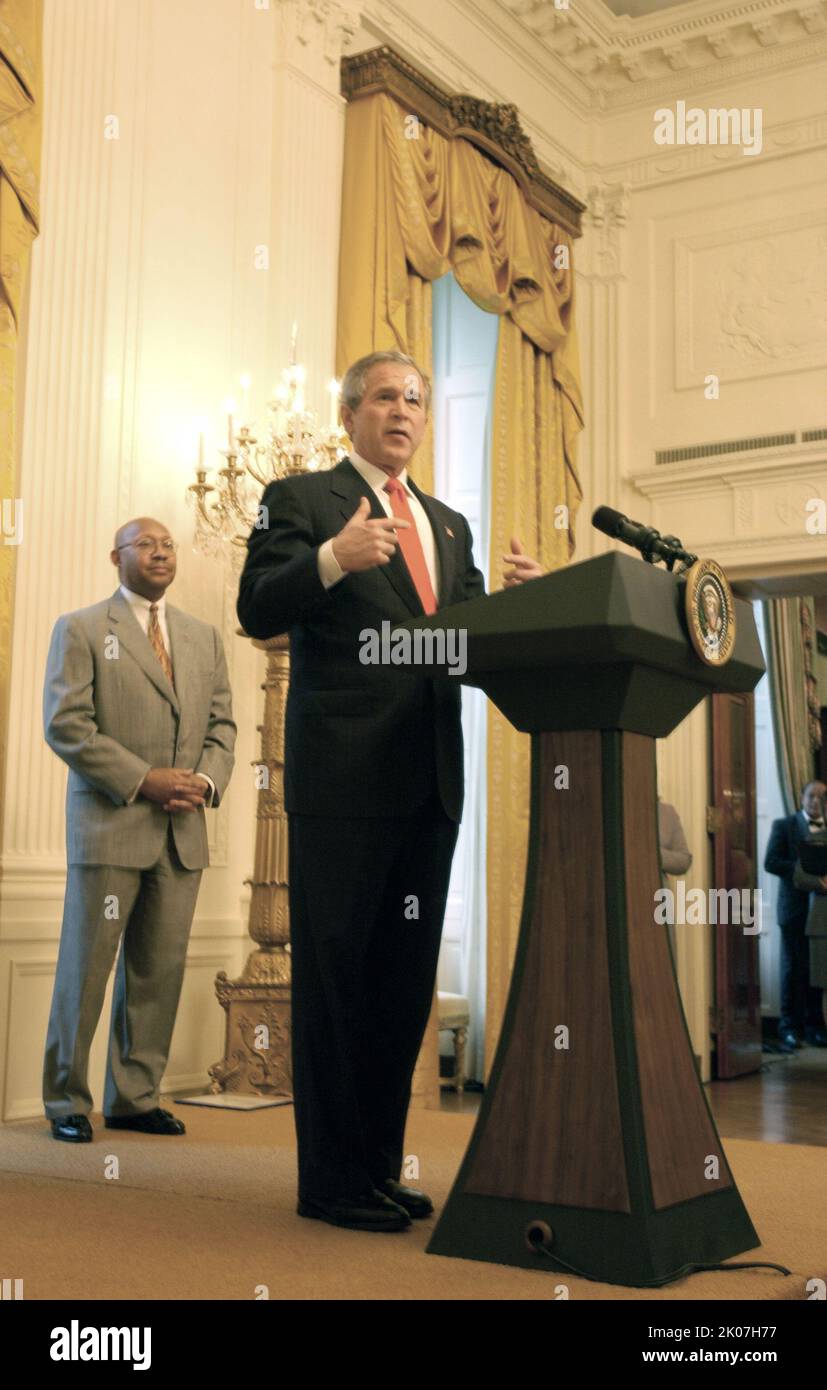 White House event, led by President George W. Bush, honoring Black ...