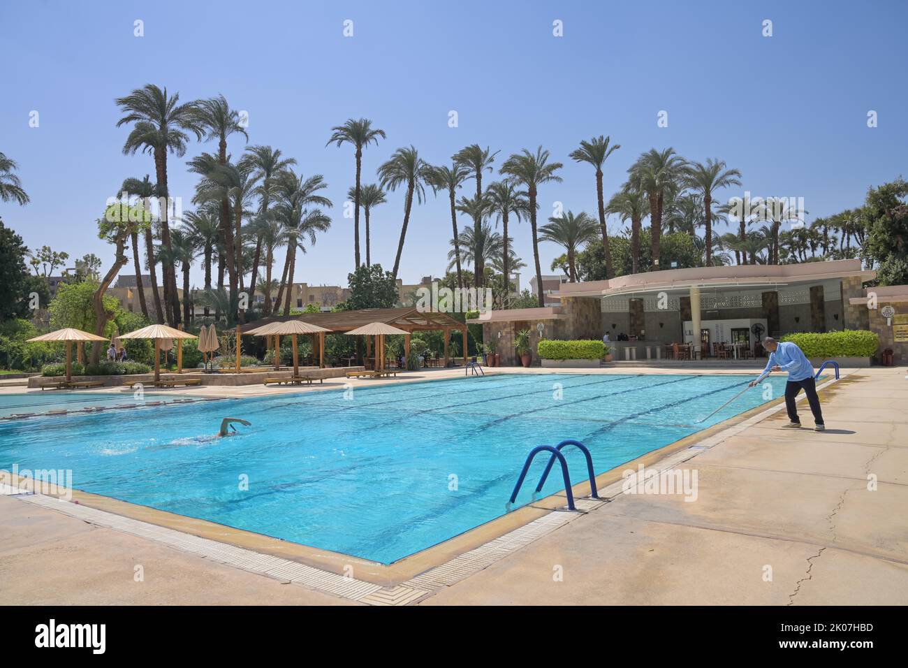 Egyptian swimming pool hi-res stock photography and images - Alamy