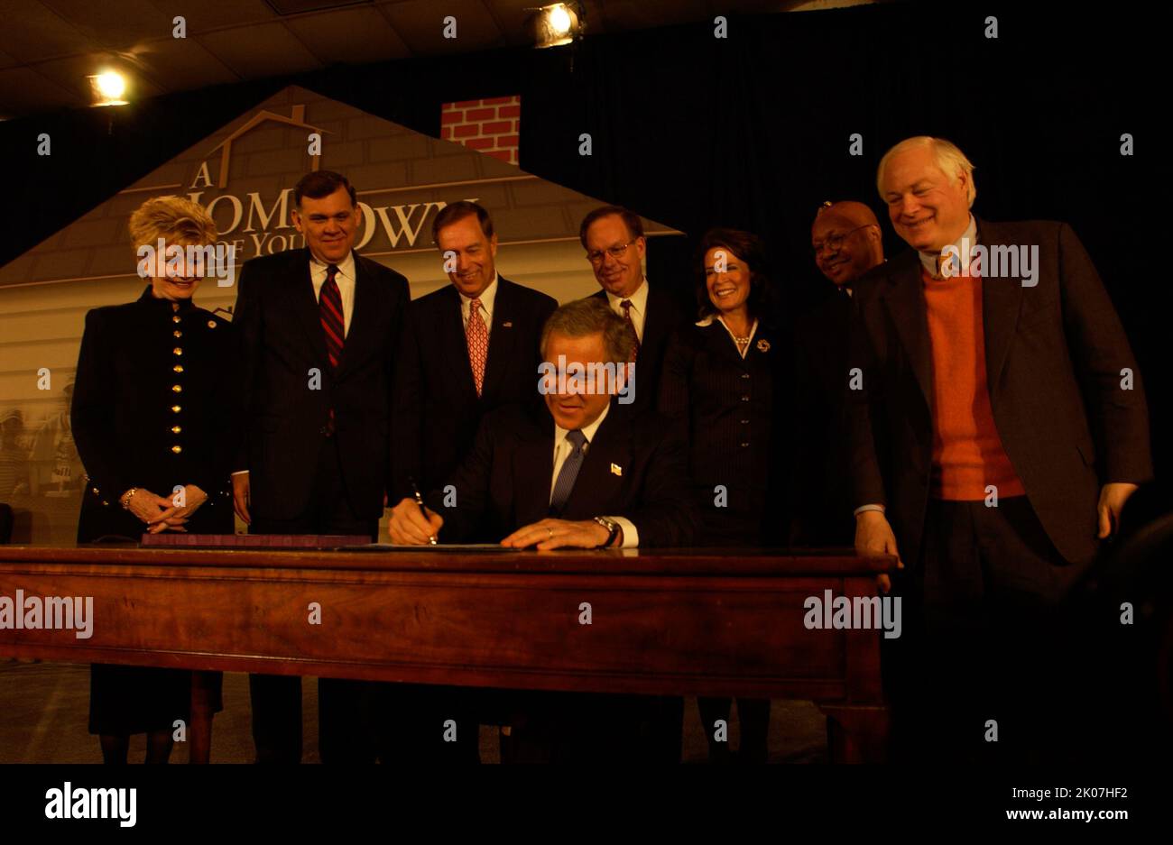 American Dream Downpayment Act signing ceremony at HUD headquarters ...