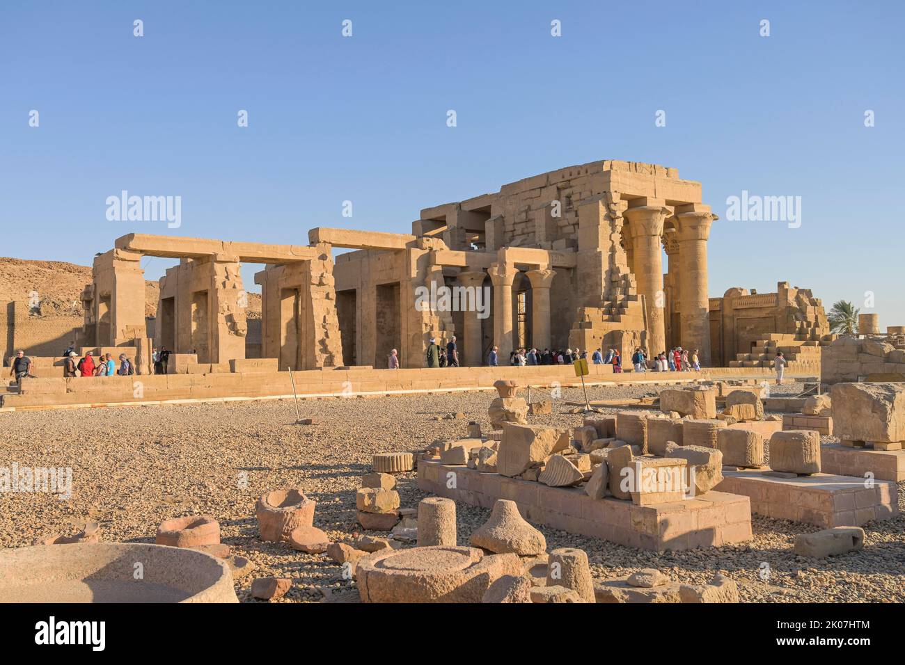 West side, main temple, Kom Ombo temple complex, Egypt Stock Photo - Alamy