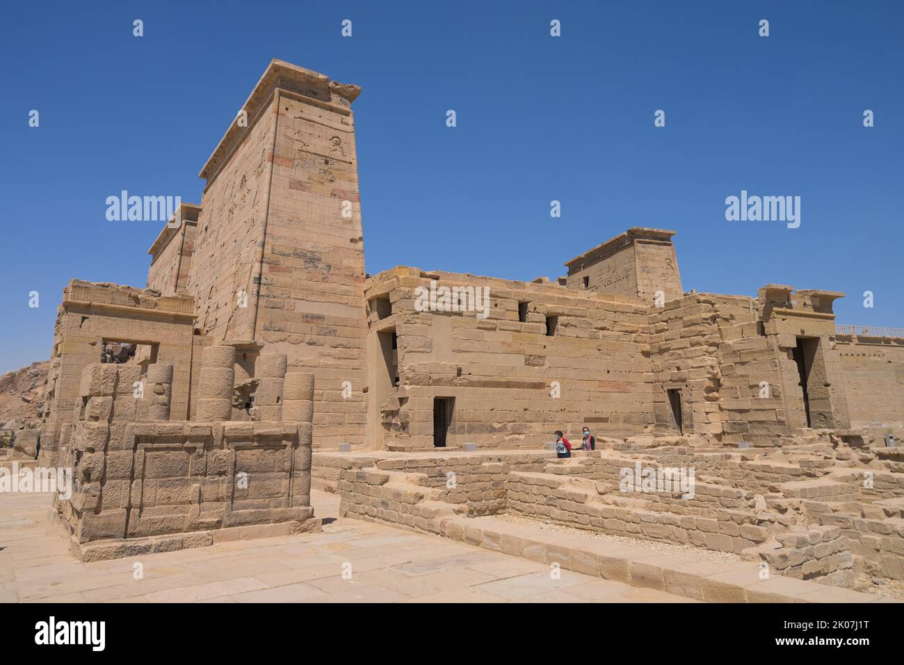 Egypt aswan temple isis west hi-res stock photography and images - Alamy