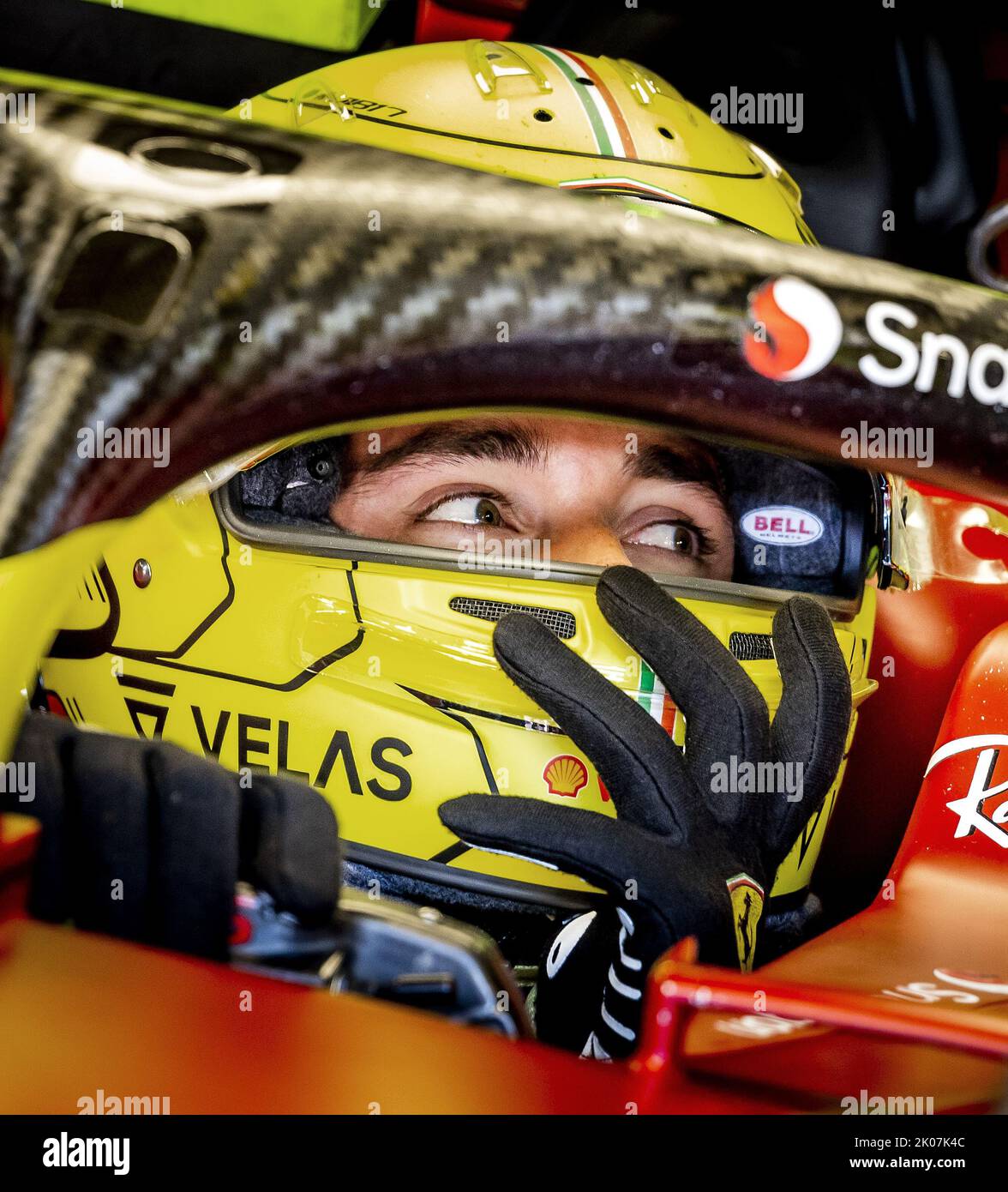 MONZA - Charles Leclerc (Ferrari) during the 3rd free practice session ...