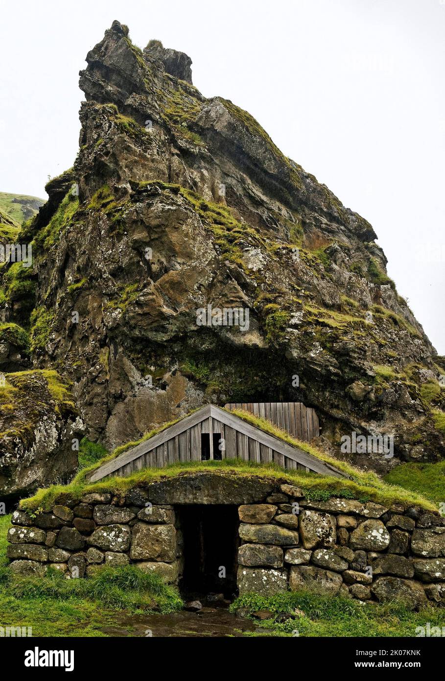 Rutshellir, a natural cave that has been expanded into a deposit, South ...