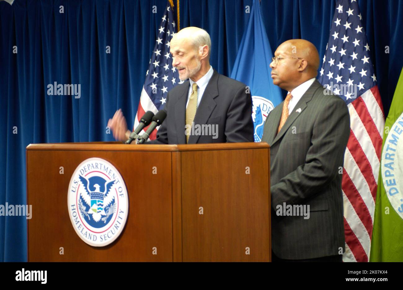 Joint HUD-Homeland Security press conference led by HUD Secretary ...