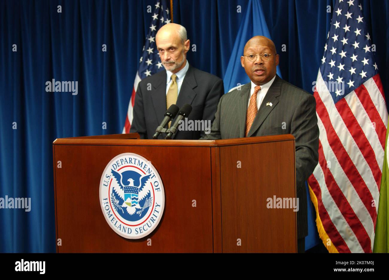 Joint HUD-Homeland Security press conference led by HUD Secretary ...