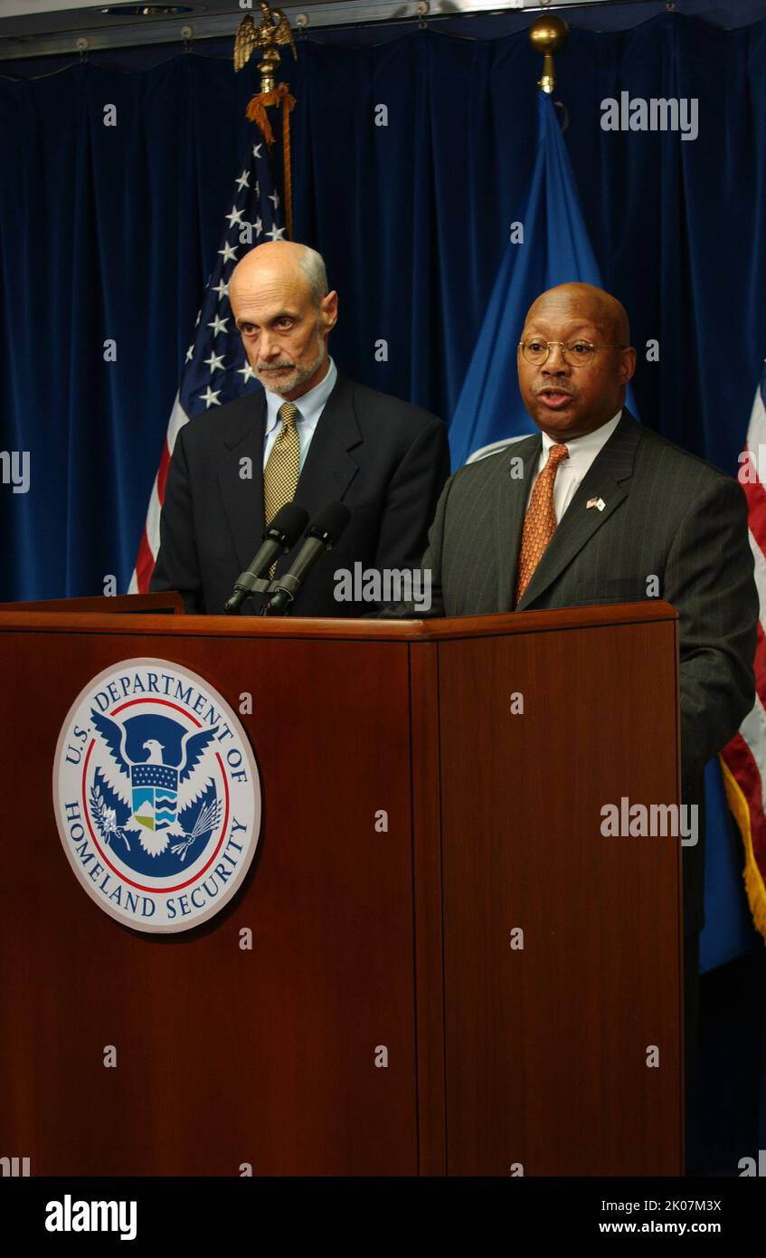 Joint HUD-Homeland Security press conference led by HUD Secretary ...
