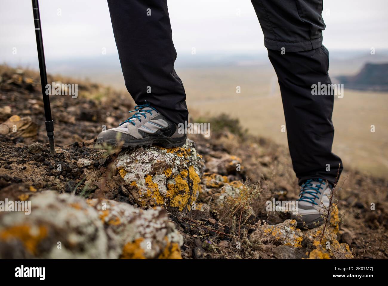 Chinese mid adult man hiking outdoors Stock Photo - Alamy