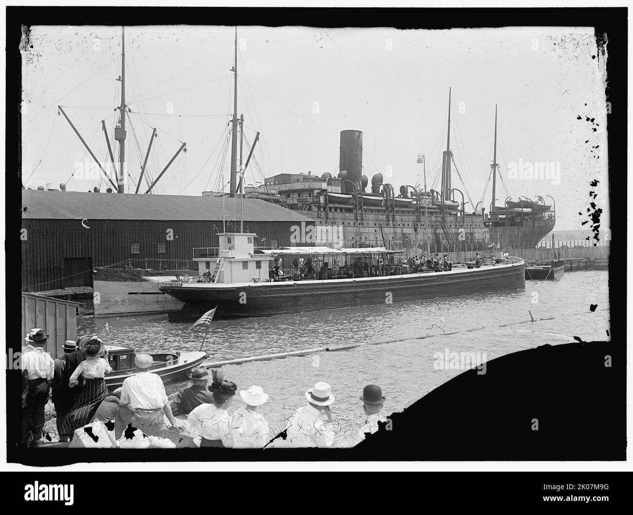 Deutchland i.e., Deutschland, 1916 July or August. Port scene, USA? The ...