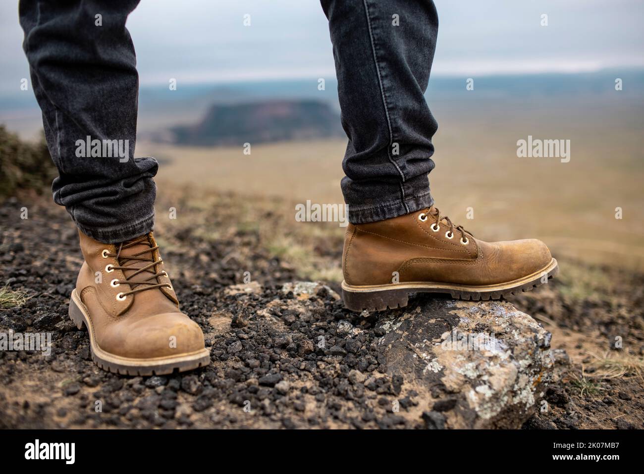 Chinese mid adult man hiking outdoors Stock Photo - Alamy