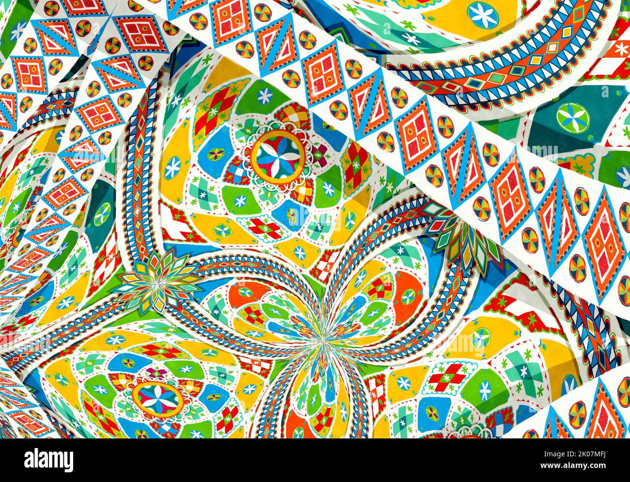 Najdi style inspired background, watercolor drawing Stock Photo - Alamy