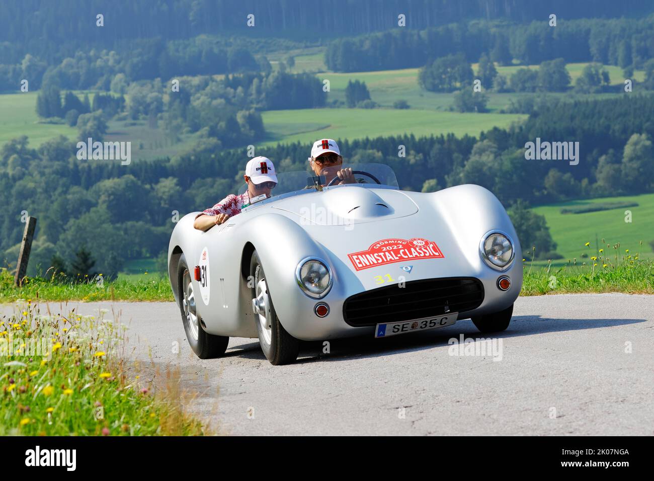 Vintage car rally Ennstal Classic 2022, AFM Type 50, built 1950, Styria ...