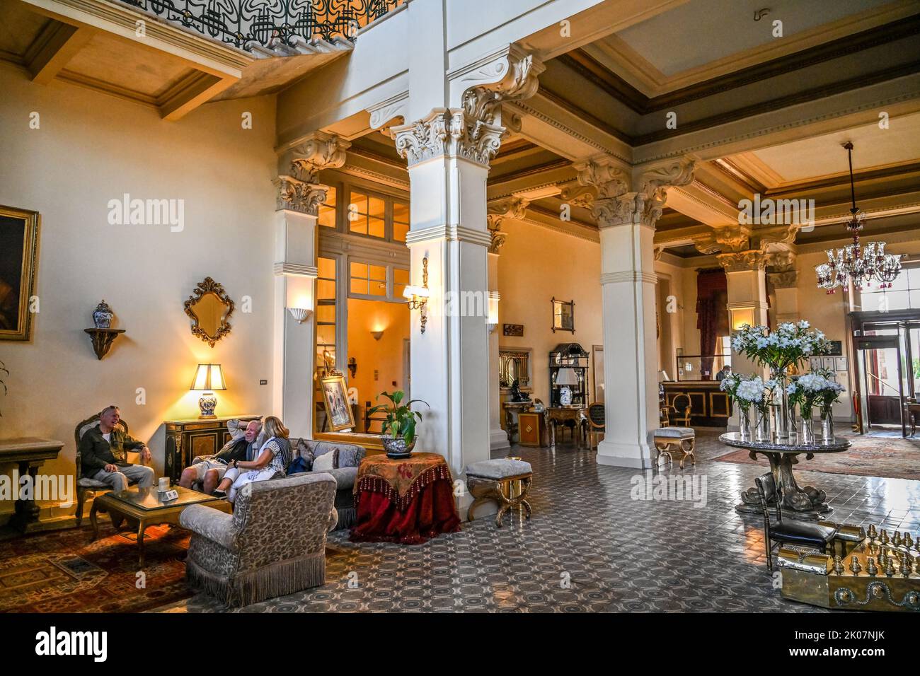 Foyer, Entrance Hall, Hotel Winter Palace, Luxor, Egypt Stock Photo - Alamy