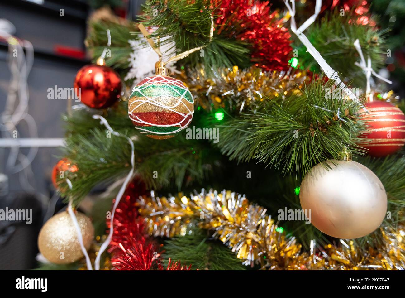 interior christmas. magic tree, and gifts Stock Photo - Alamy