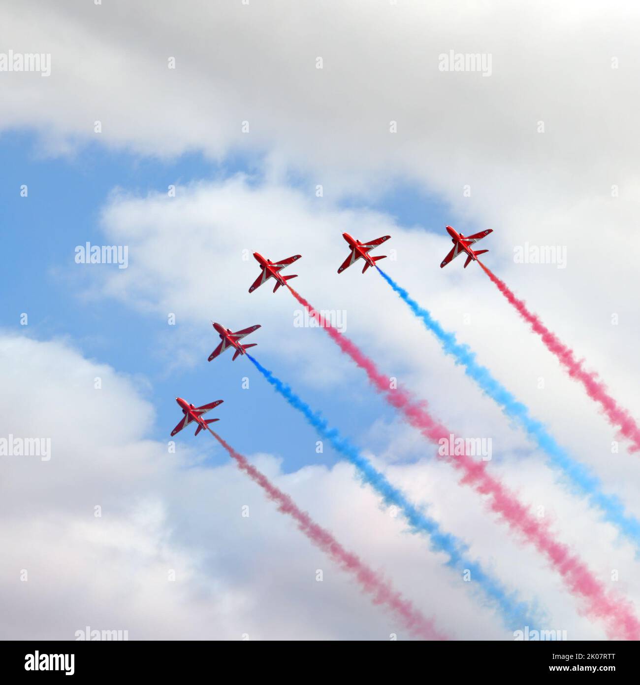RAF Red Arrows air show display Stock Photo - Alamy