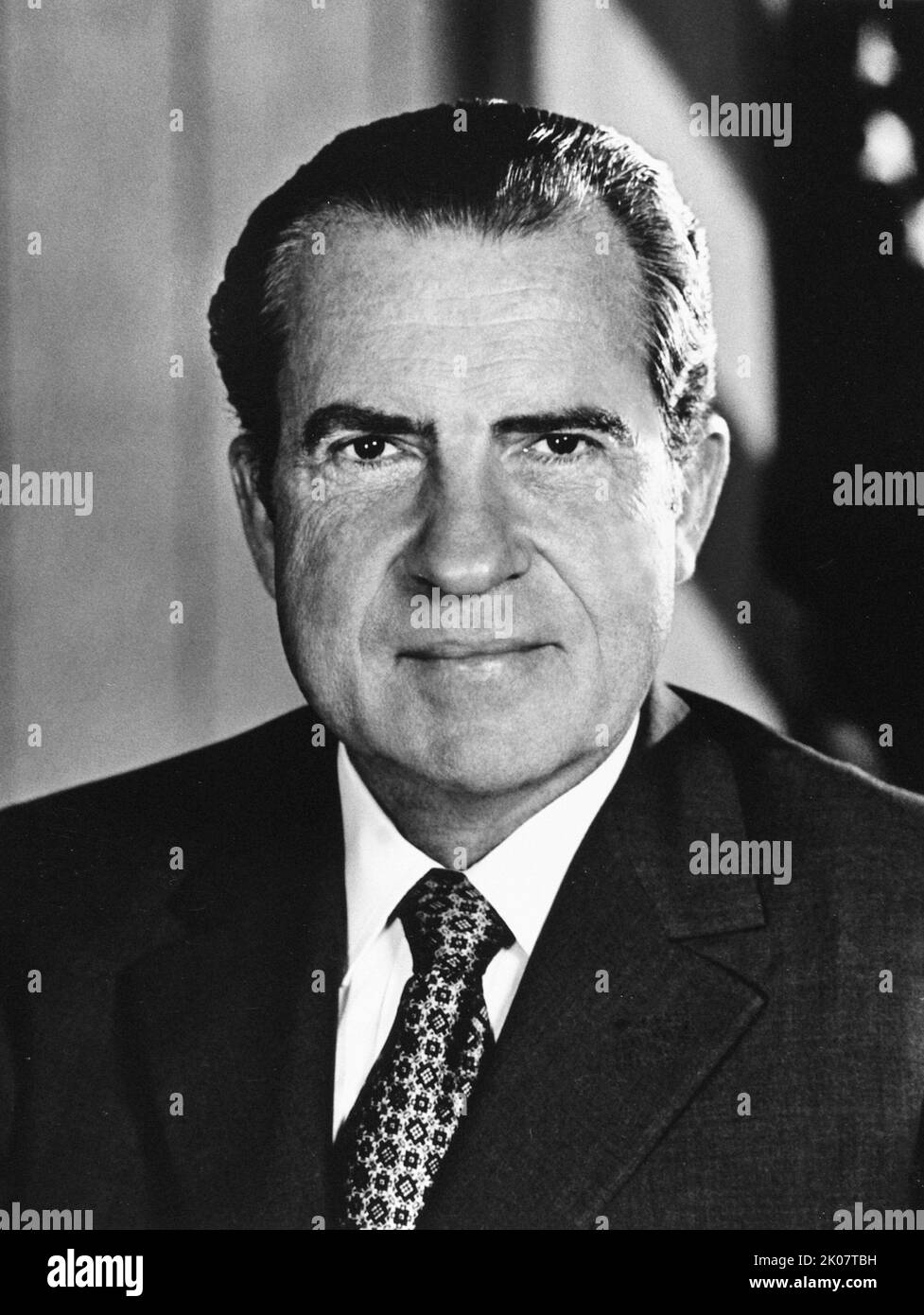 Richard nixon administration Black and White Stock Photos & Images - Alamy