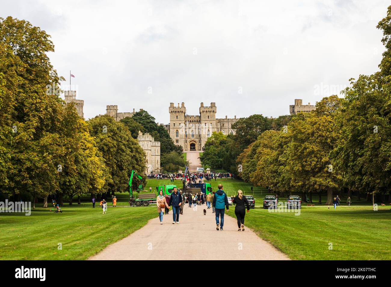 On the first day of mourning for Queen Elizabeth II, Windsor, Berkshire ...