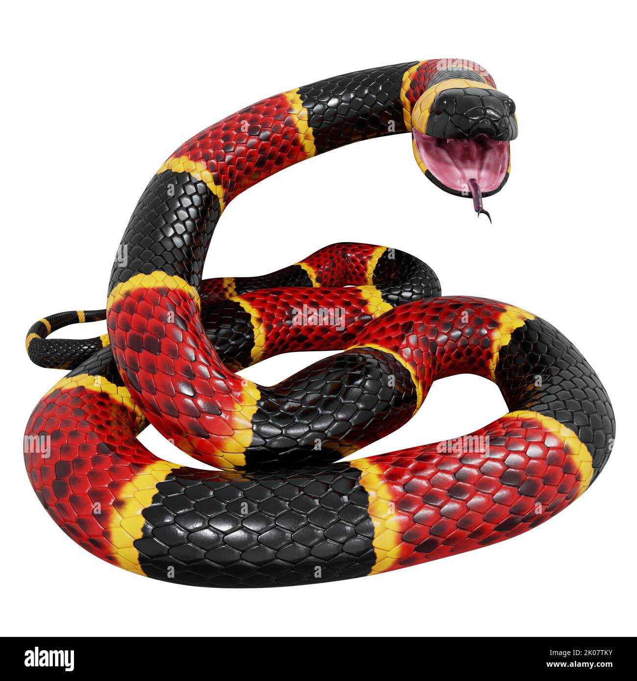 Eastern coral snake 3D illustration Stock Photo - Alamy