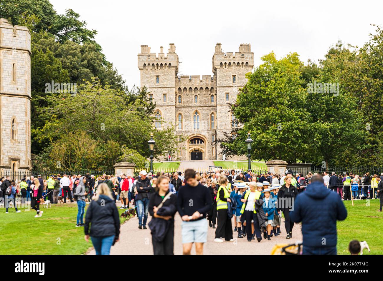 On the first day of mourning for Queen Elizabeth II, Windsor, Berkshire ...