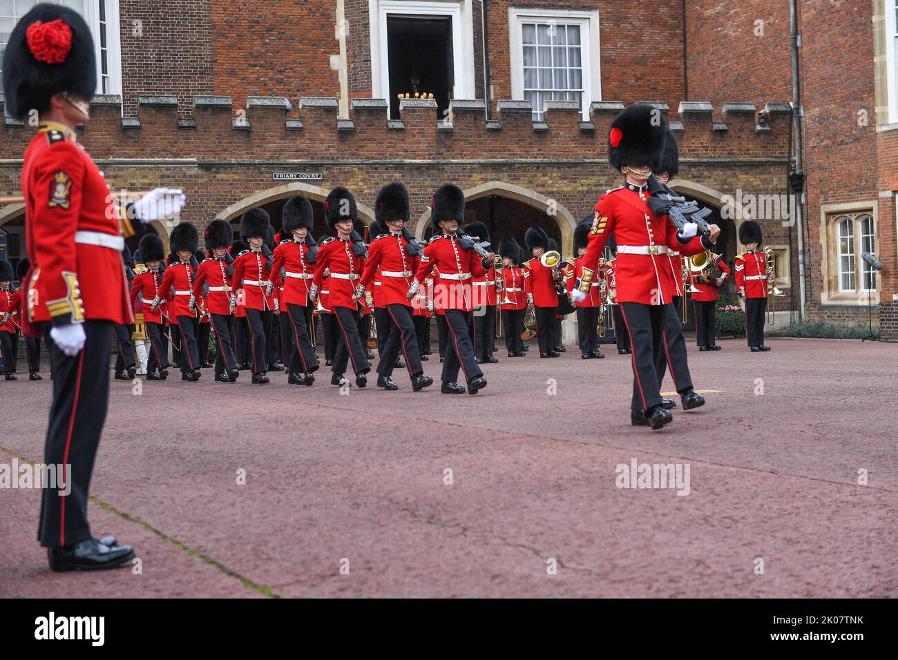 The Kings Guard at St James Palace as Charles III proclaimed King, St ...