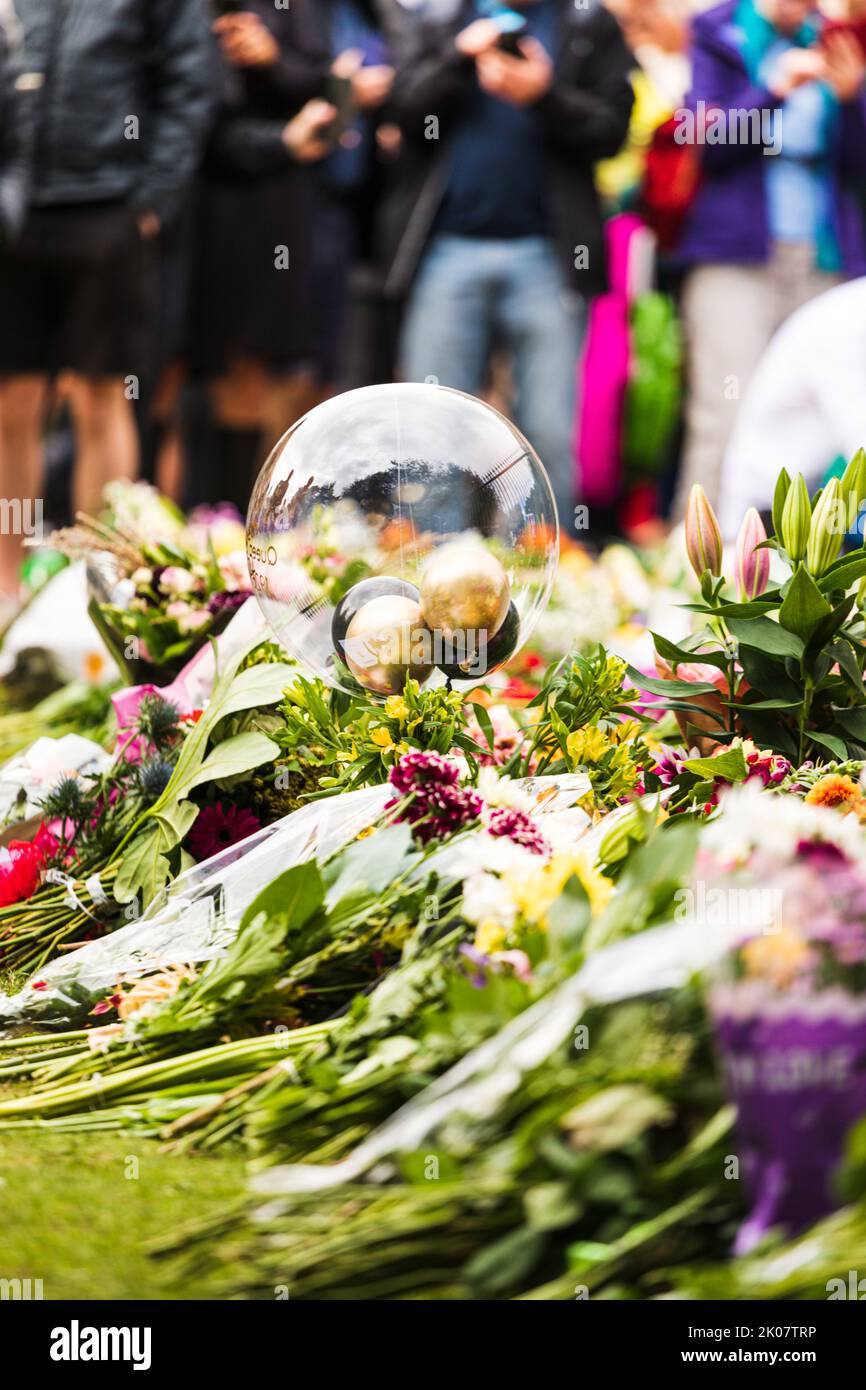 On the first day of mourning for Queen Elizabeth II, Windsor, Berkshire ...