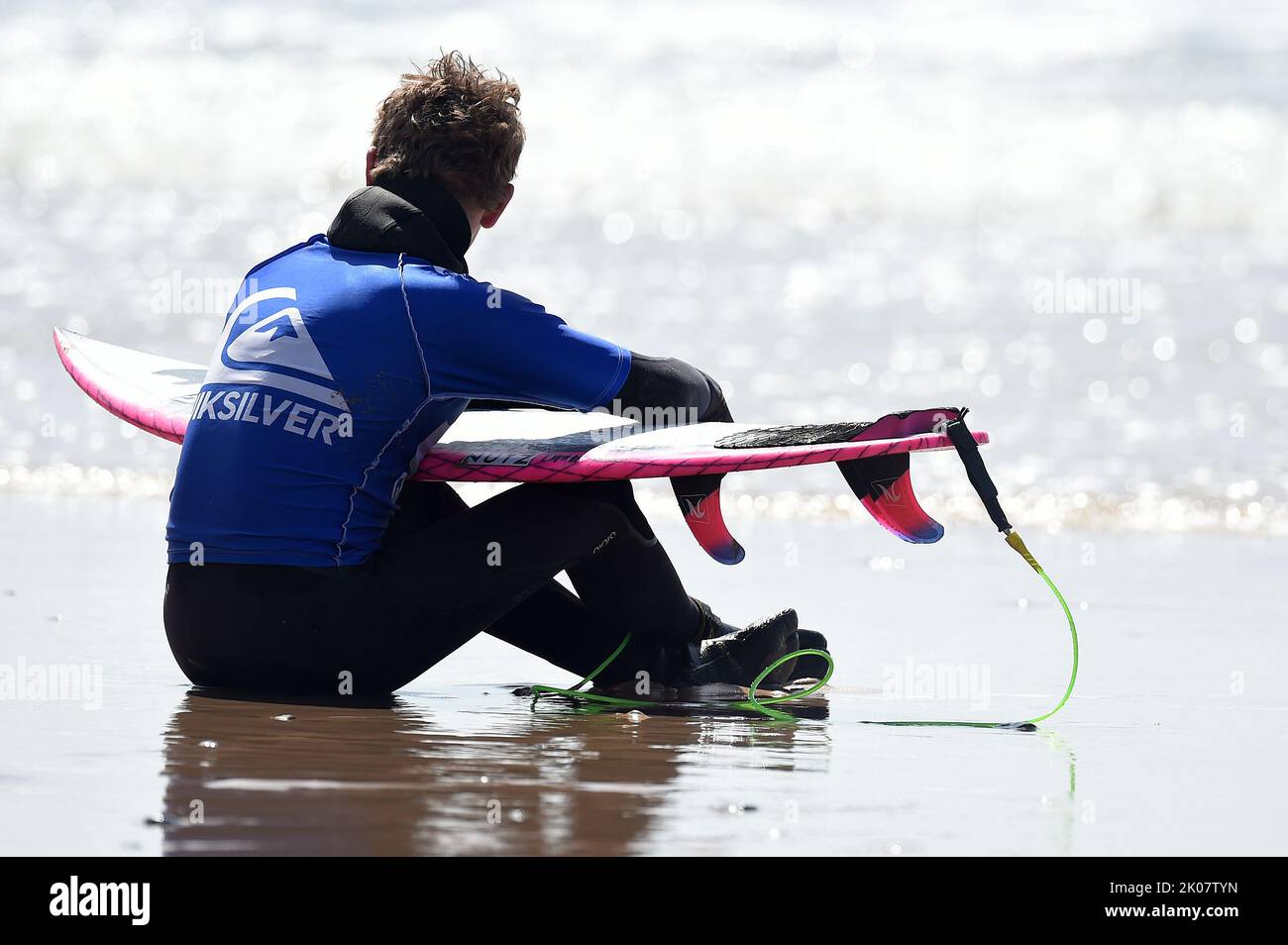 Surfers British National Surfing Championships. Watergate Bay. Newquay ...